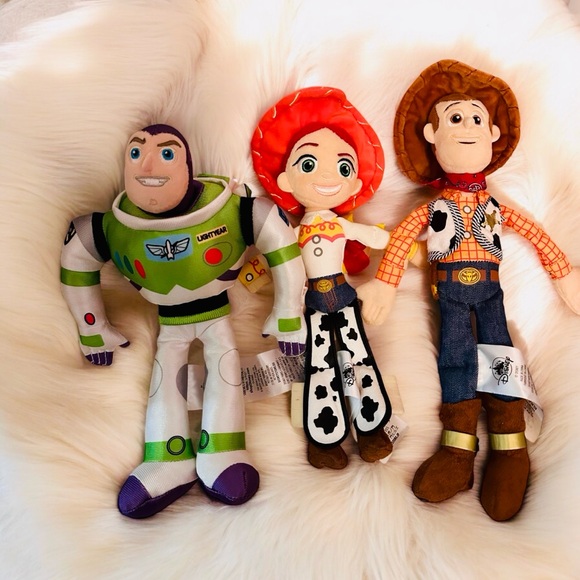 Disney | Toys | Toy Story Disney Woody Jessie Buzz Lightyear Set Plush ...